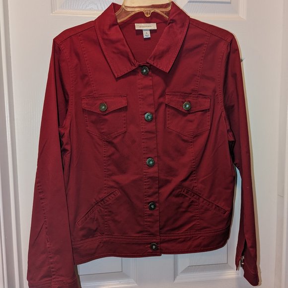 Dress Barn | Jackets & Coats | Brandnew Dress Barn Red Jacket Size 2 ...